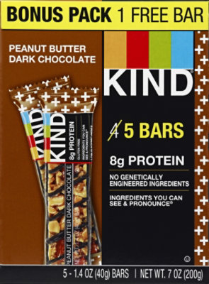 Kind Bars Pnt Bttr Choc Bonus 5pk - Each - Safeway