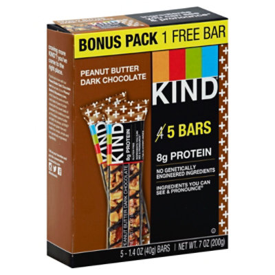 Kind Bars Pnt Bttr Choc Bonus 5pk - Each - safeway