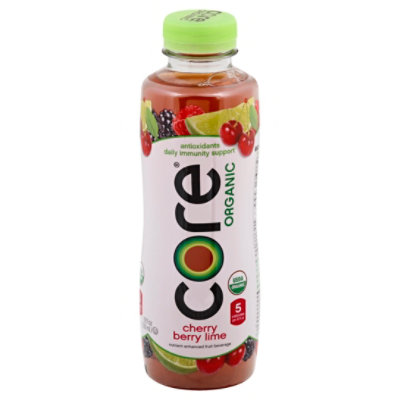 Core Organic Cherry Berry Lime Fruit Infused Antioxidant Beverage - 18 ...