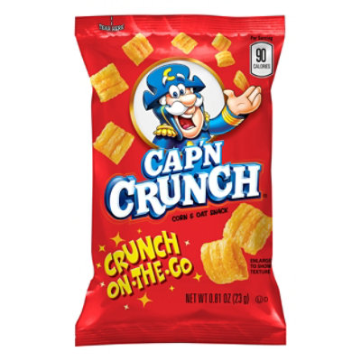 Capn Crunch Crunch On The Go Sweetened Corn Cereal Oat Pouch - 0.81 Oz ...