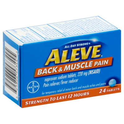 Aleve Back And Muscle Pain Tabs - 24 Count - albertsons