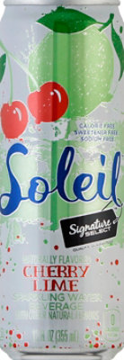 Signature SELECT Soleil Sparkling Water Cherry Lime - 12 Fl. Oz. - Safeway