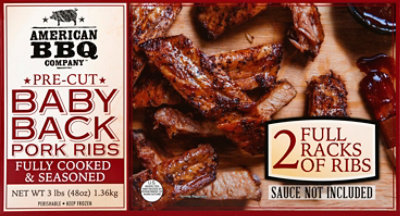 American Bbq Company Baby Back Ribs Fully Cooked Frozen - 48 Oz ...
