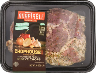 AdapTable Pork Ribeye Chop Boneless - 16 Oz - safeway