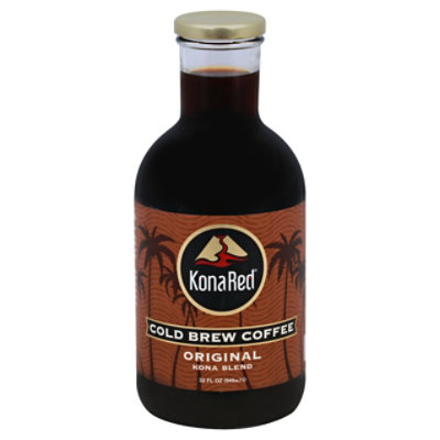 KonaRed Coffee Cold Brew Kona Blend Original Bottle - 32 Fl. Oz ...