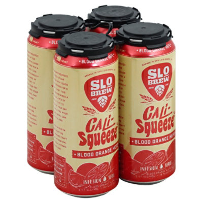 Slo Brew Cali Squeeze Blood Orange Hefeweizen In Cans - 4-16 Fl. Oz ...