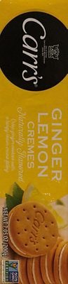 Carrs Ginger Lemon Cremes Cookies - 7.05 Oz - carrsqc