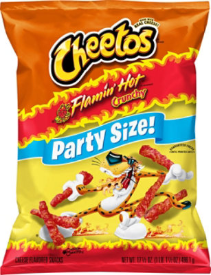 CHEETOS Flamin Hot Crnchy Party Size Chz - 17.5 Oz - Jewel-Osco