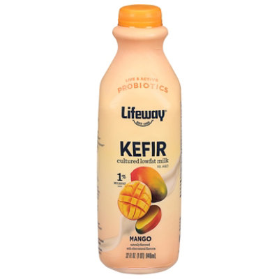 Lifeway Kefir Drink Cultured Milk Smoothie Probiotic Lowfat Mango ...