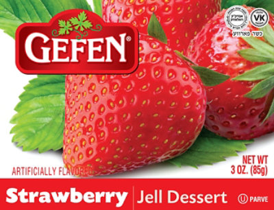 Gefen Strawberry Jello - 3 Oz - Safeway