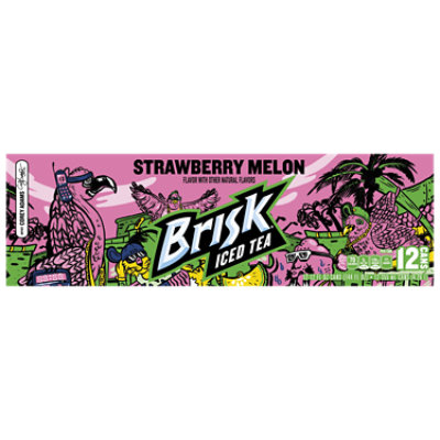 Lipton Brisk Tea Strawberry/Melon - 12-12 Fl. Oz. - Pavilions