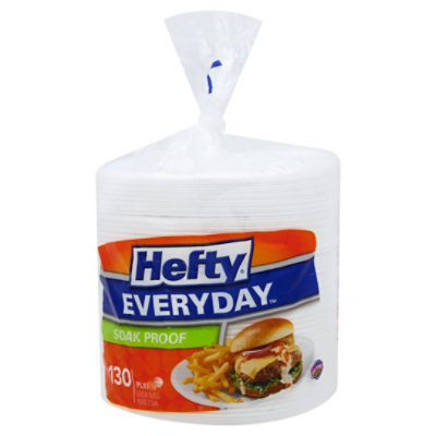 Hefty Everyday Plates Soak Proof 8.875 Inch Bag - 130 Count - Albertsons