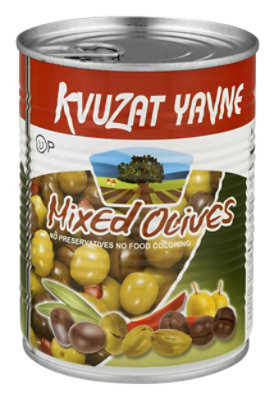 Kvuzat Yavne Mixed Olives - 19 Oz - kingsfoodmarkets