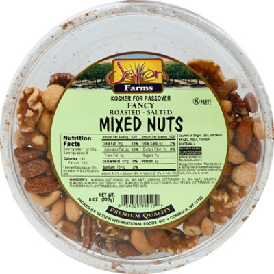 Setton Farms Unsalted Roasted Mixed Nuts - 8 Oz - Safeway