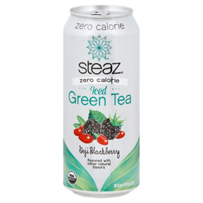 Steaz Zero Calorie Goji Blackberry Iced Green Tea - 16 Fl. Oz. - jewelosco