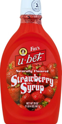 Fox Ubet Syrup Strawberry - 24 Oz - Safeway
