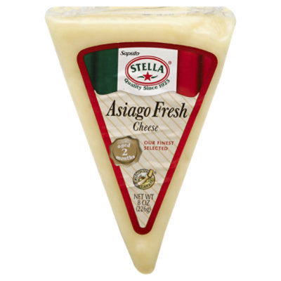 Stella Asiago Cheese Wedge - 8 Oz - Pavilions