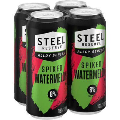Steel Reserve Alloy Series Spiked Watermelon Flavored Malt Beverage Cans 8% ABV - 4-16 Fl. Oz ...