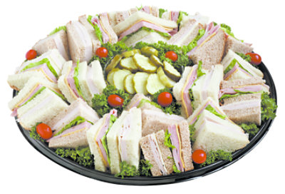 Deli Catering Tray Finger Sandwiches With Sliced Meats - Each - Safeway