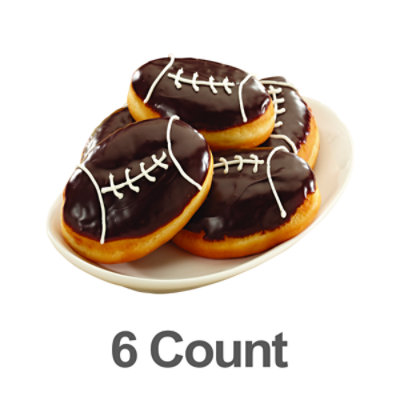 Donuts Football Shaped 6ct - Albertsons
