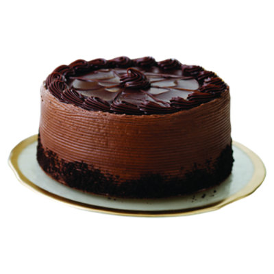 Bakery Cake With Chocolate Marble Double Dutch Fudge 8 Inch 2 Layer ...