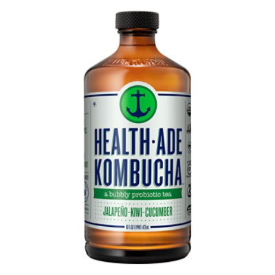 Health Ade Kombucha Jalapeno Kiwi Cucumber - 16 Fl. Oz. - safeway