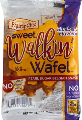 Prairie City Walkin Wafel Sweet Waffle Blueberry Single Serve - 2.3 Oz ...