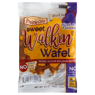 Prairie City Walkin Wafel Sweet Waffle Blueberry Single Serve - 2.3 Oz ...