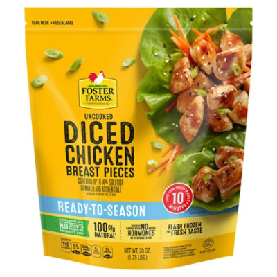 Foster Farms All Natural Chicken Breast Pieces Unseasoned - 1.75 Lb ...