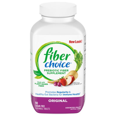 Fiber Choice Sf Asst Fruit Tab - 90 Count - safeway