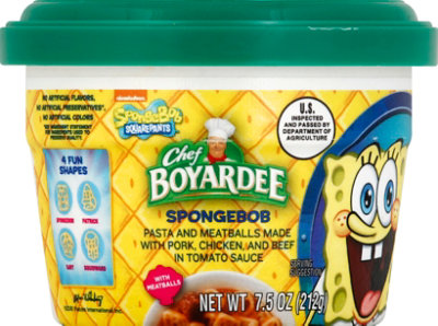 Chef Boyardee Pasta In Tomato Sauce With Meatballs Spongebob ...