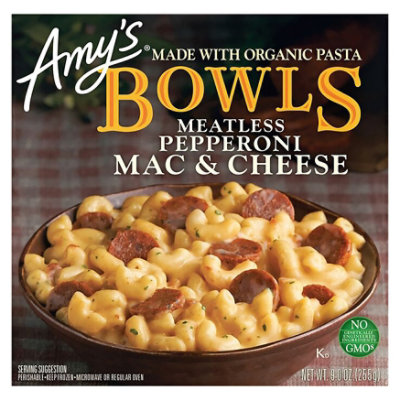 Amys Bowls Meatless Pepperoni Mac & Cheese - 9 Oz - albertsons