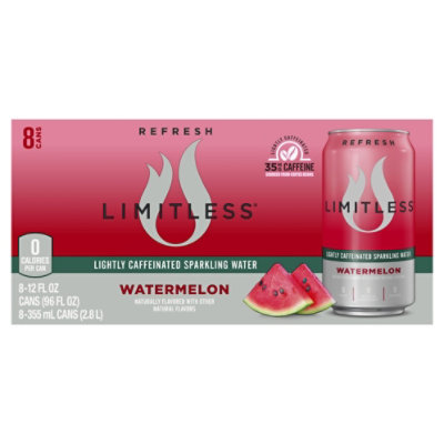 Limitless Water Sparkling Watermelon - 8-12 Fl. Oz. - safeway