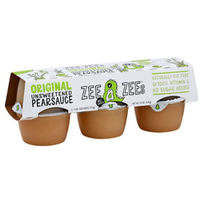 Zee Zees Pearsauce Unsweetened Original - 6-4 Oz - Albertsons