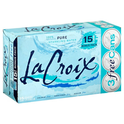 LaCroix Sparkling Water Pure Bonus Pack - 15-12 Fl. Oz. - tomthumb