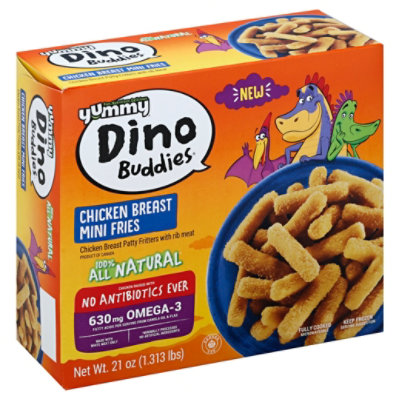 Yummy Dino Buddies Chicken Breast Fries Mini - 21 Oz - carrsqc