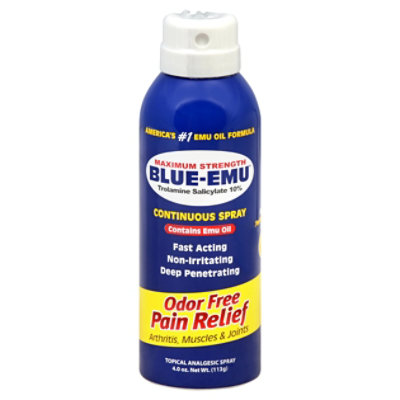 Blue Emu Pain Relief Continuous Spry Ms - 4 Oz - Safeway