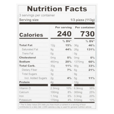 Tattooed Chef Roasted Vegetable Frozen Pizza - 12 Oz - safeway