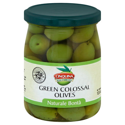 Cq Green Colossal Olives Jar - 20.5Oz - Safeway