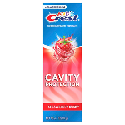 Crest Kids Toothpaste Cavity Protection Strawberry Rush Flavor - 4.2 Oz ...