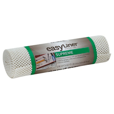 Duck Easy Liner Shelf Liner Non Adhesive Supreme White 12 Inch X 7 Feet ...