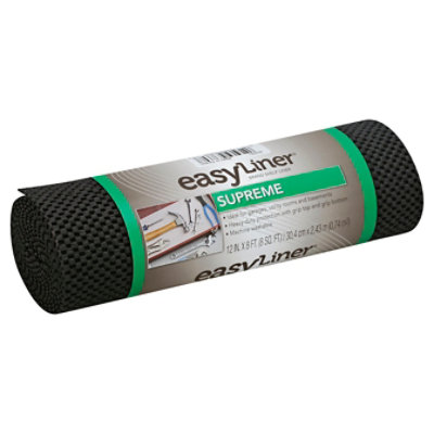 Duck Easy Liner Shelf Liner Non Adhesive Supreme Black 12 Inch X 7 Feet ...