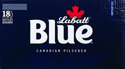 Labatt Blue Beer Canadian Pilsner Bottles - 18-11.5 Fl. Oz. - Safeway