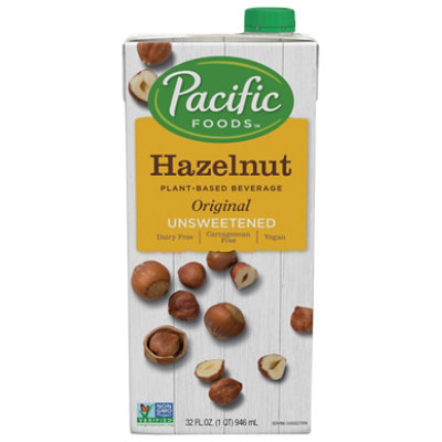 Pacific Foods Plant Based Beverage Hazelnut Original Unsweetened - 32 ...