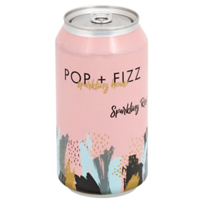 Pop+Fizz Sparkling House Sparkling Wine Rose Can - 375 Ml - Albertsons