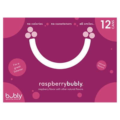 bubly Sparkling Water Raspberry - 12-12 Fl. Oz. - safeway