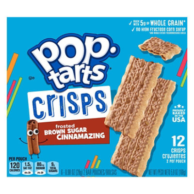Pop Tarts Crisps Frosted Brown Sugar Cinnamazing 12 Count - 5.9 Oz ...