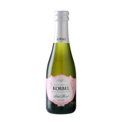 Korbel Champagne Brut Rose California - 4-187 Ml - safeway