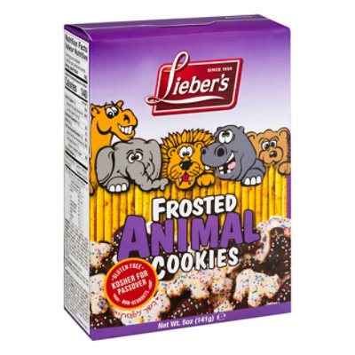 Liebers Frosted Animal Cookies - 5 Oz - kingsfoodmarkets