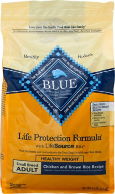Blue Life Protection Formula Dog Food Adult Small Breed Chicken & Brown ...